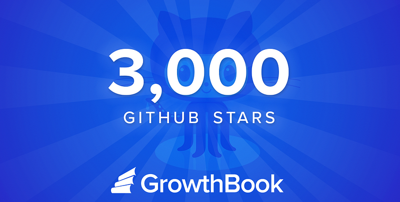 GrowthBook hits 3,000 stars on GitHub! 🎉