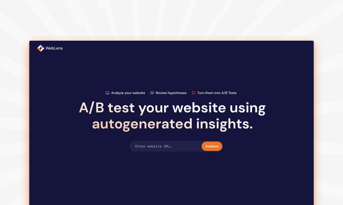 How We Built WebLens: Creating an AI-Powered Hypothesis Generator